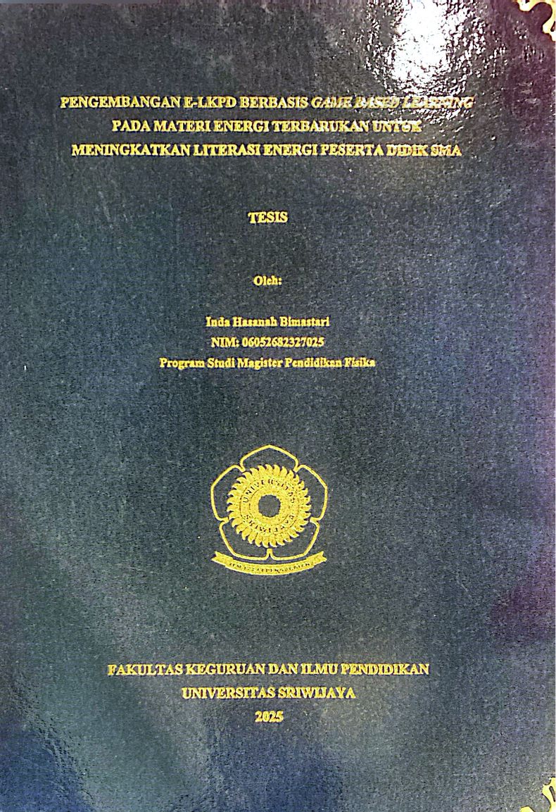 PENGEMBANGAN E-LKPD BERBASIS GAME BASED LEARNING PADA MATERI ENERGI ...