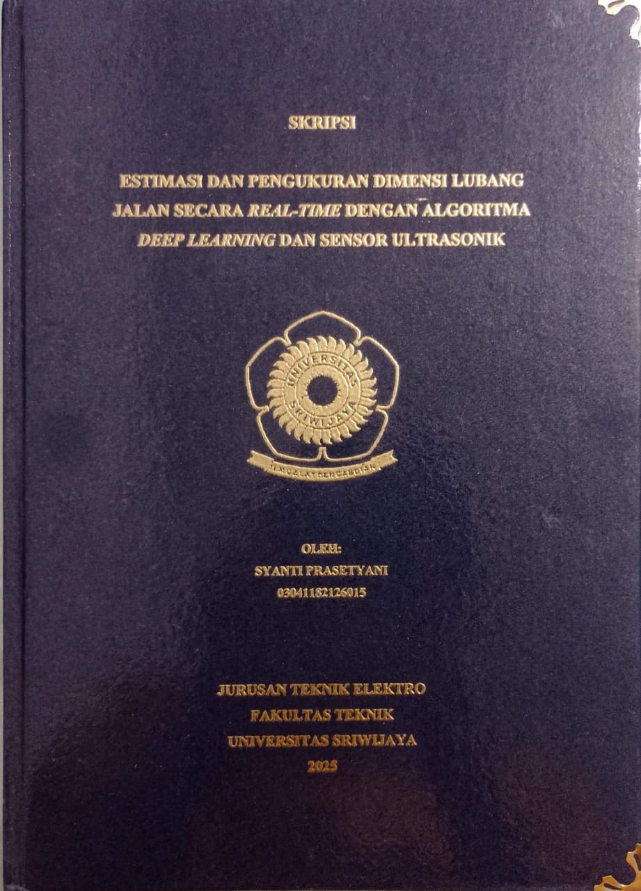 ESTIMASI DAN PENGUKURAN DIMENSI LUBANG JALAN SECARA REAL-TIME DENGAN ...