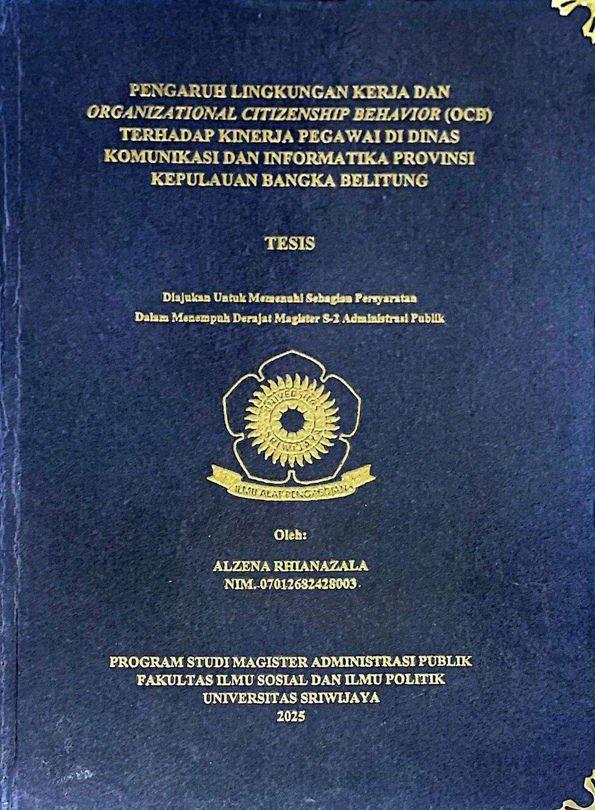 PENGARUH LINGKUNGAN KERJA DAN ORGANIZATIONAL CITIZENSHIP BEHAVIOR (OCB ...