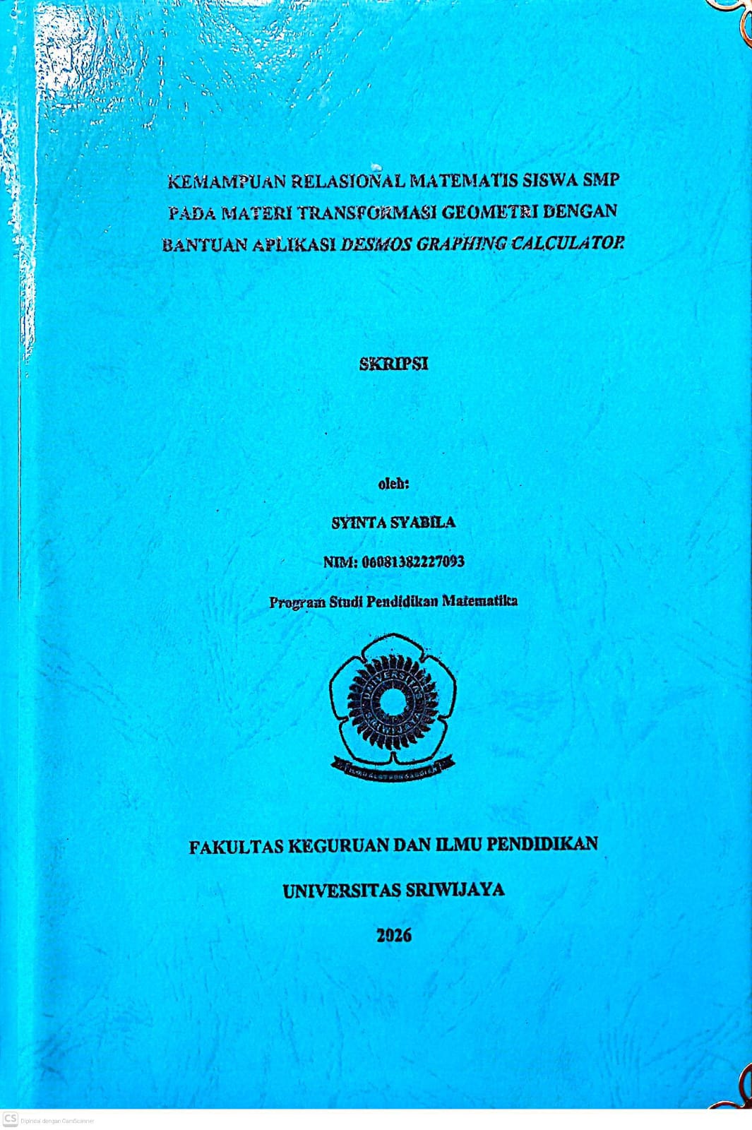KEMAMPUAN RELASIONAL MATEMATIS SISWA SMP PADA MATERI TRANSFORMASI ...